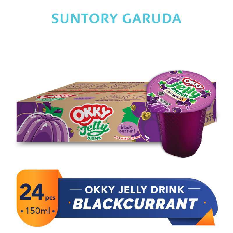 Jual Okky Jelly Drink Blackcurrant 150ml [24 pcs] di Seller Suntory ...