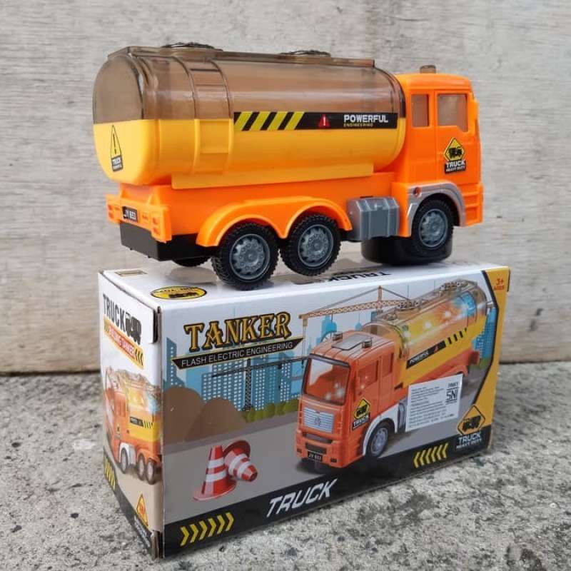Jual Mainan Truk Tanki Bump Go Edukatif - Mobil Truck Tangki Batre Anak ...