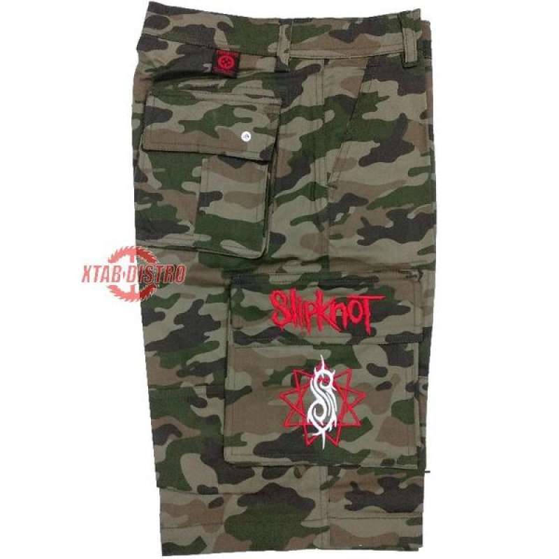 Jual Celana Cargo PENDEK ARMY Band Metal IDDM SLIPKNOT SUFFOCATION THE ...