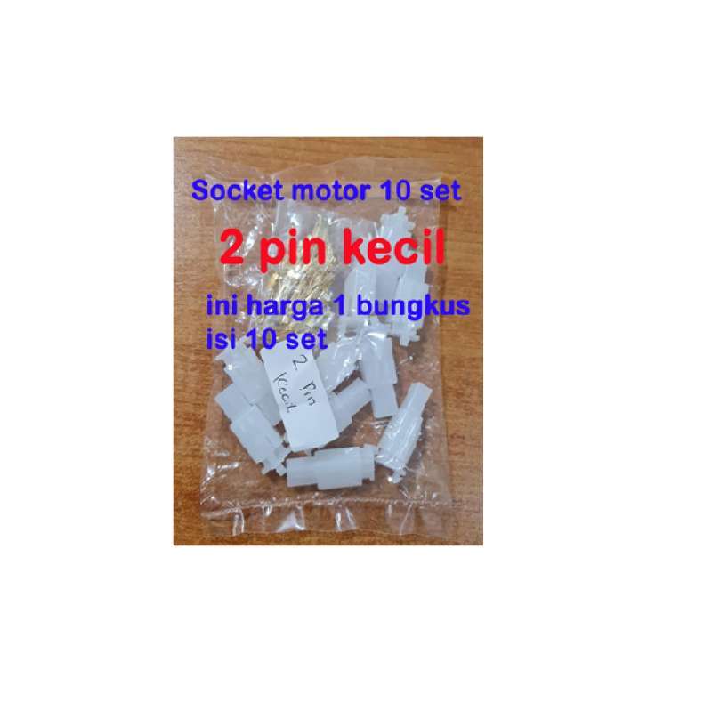 Jual Socket motor 2 pin kecil 10 set/ connector skun mobil soket ...