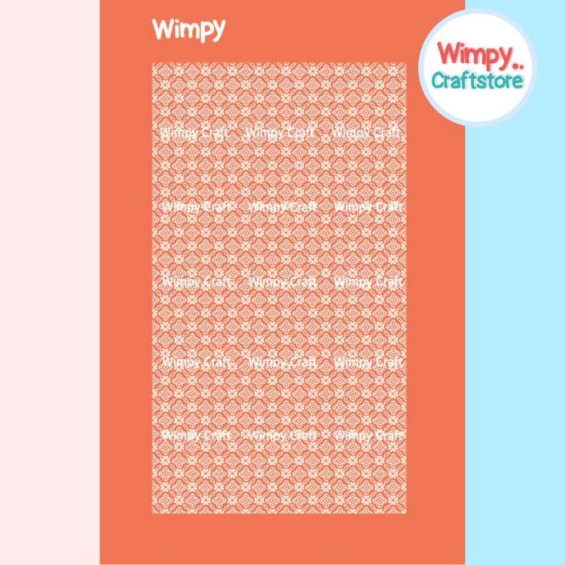 Jual Polymer Clay Silk Screen Cetakan Texture Motif Stencil Screen ...