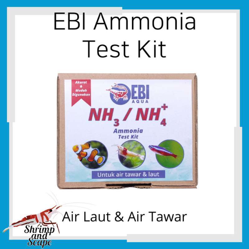 Promo EBI NH3 NH4 Ammonia Water Test Kit Alat Tes Air Aquascape Amonia ...