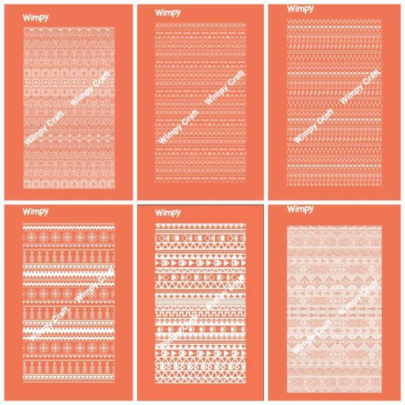 Jual Polymer Clay Silk Screen Cetakan Texture Motif Stencil Screen ...