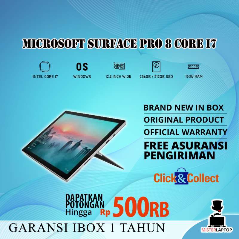 Jual Microsoft Surface Pro 8 Core i7 gen 11th RAM 16GB SSD 256GB ...
