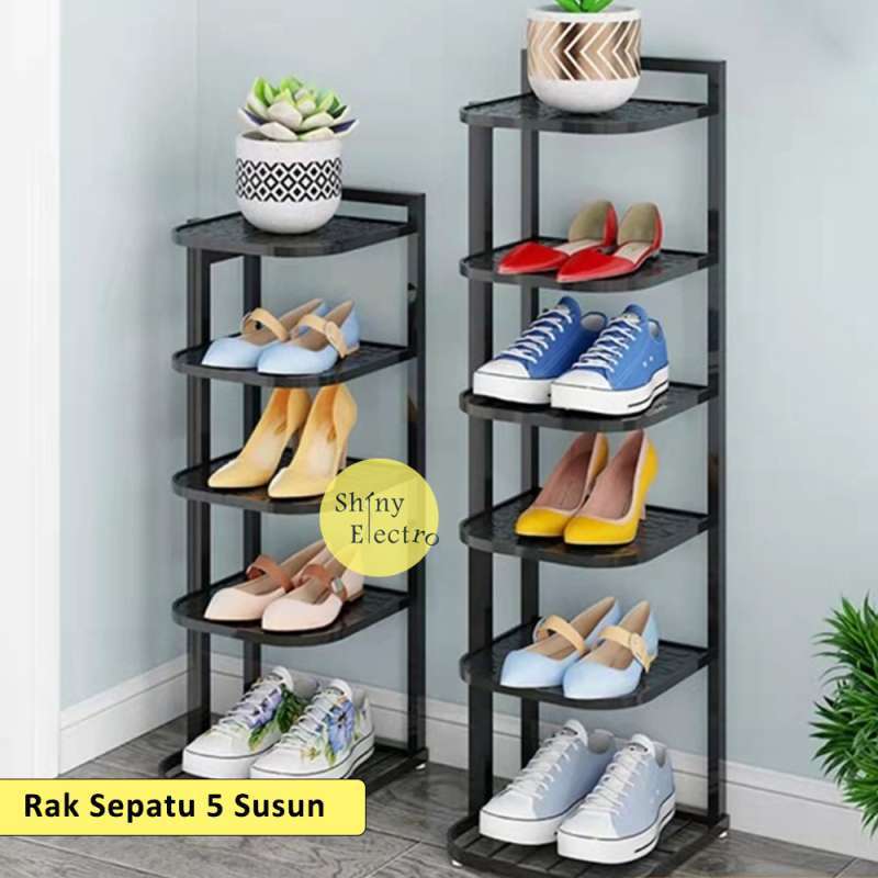 Promo Rak Sepatu Sendal 5 Susun / Tingkat Penyimpanan Multifungsi ...