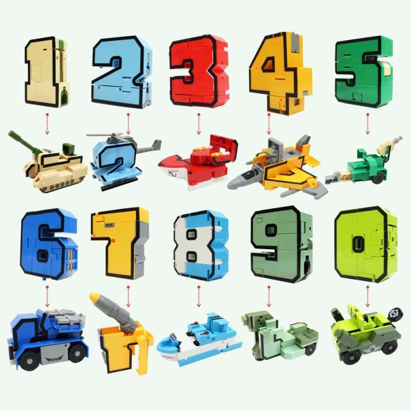 Promo Transformer Megabots Angka 0 - 9 / 1 Pcs (yb188-41e) Diskon 47% ...