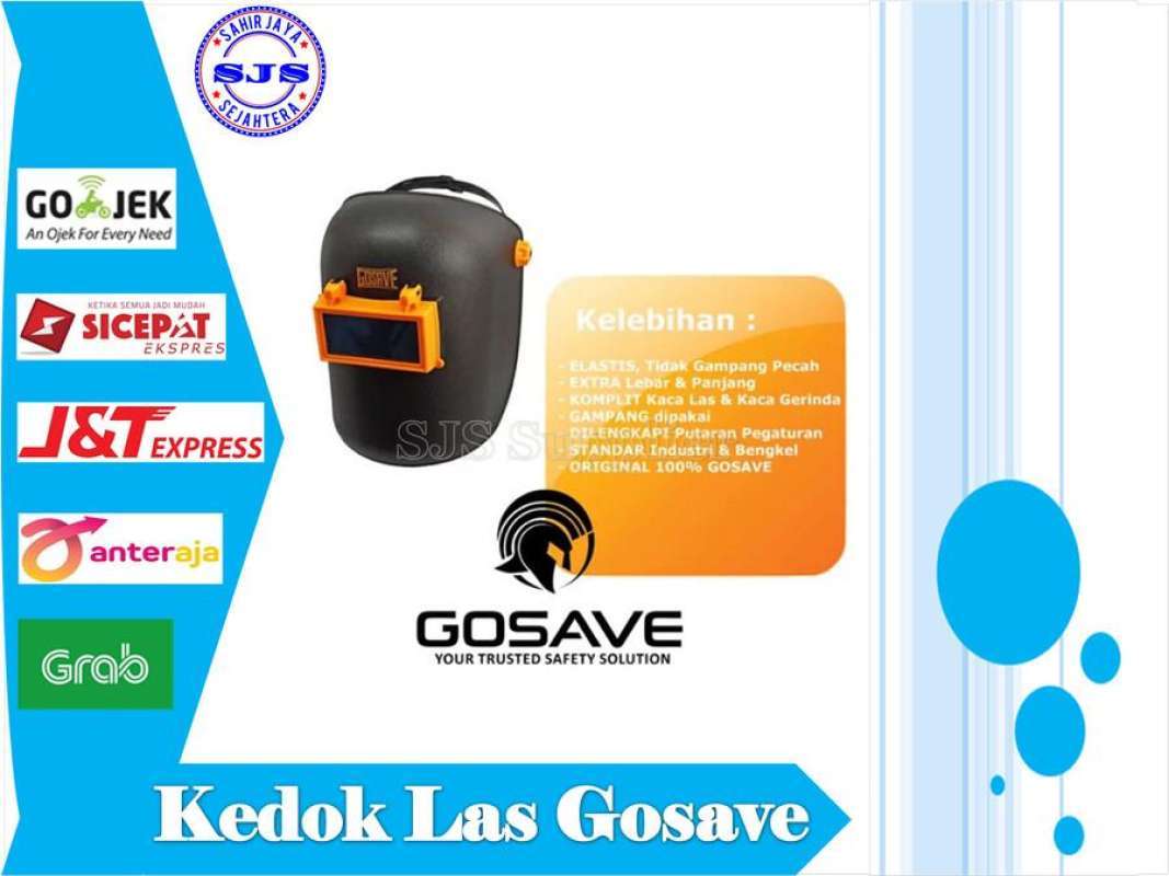 Jual Kedok Las Gosave Face shield Welding Helmet Topi Las Topeng Las ...