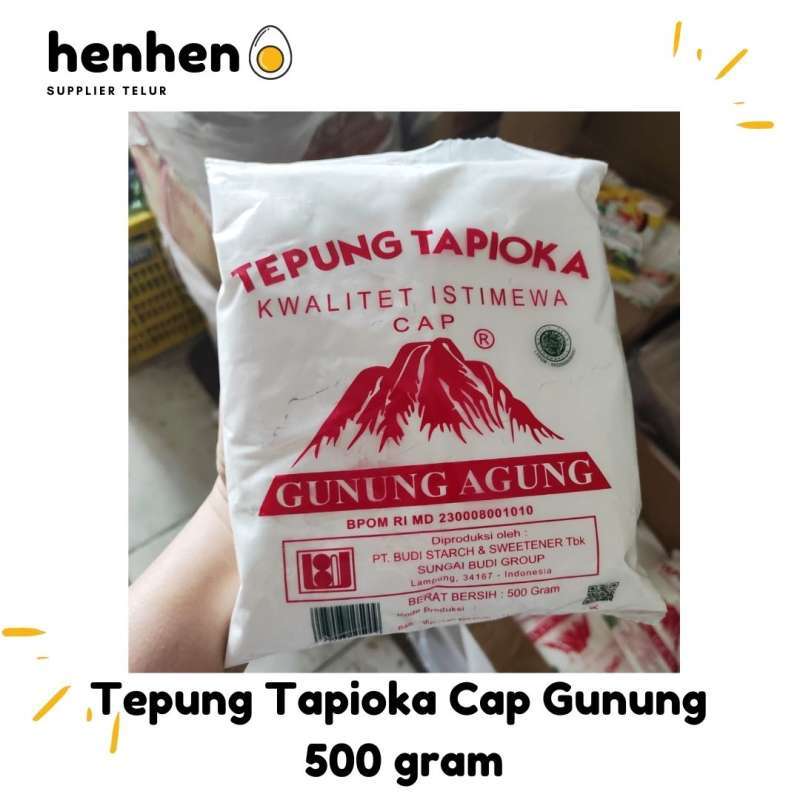 Jual TEPUNG TAPIOKA SAGU GUNUNG 500 GRAM READY STOCK di Seller HEN MART ...