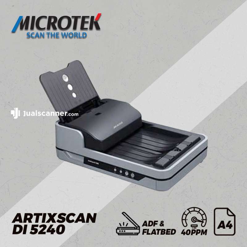 Jual Scanner Microtek ASDI5240 ADF + Flatbed - 40 Lembar/Menit - (A4 ...