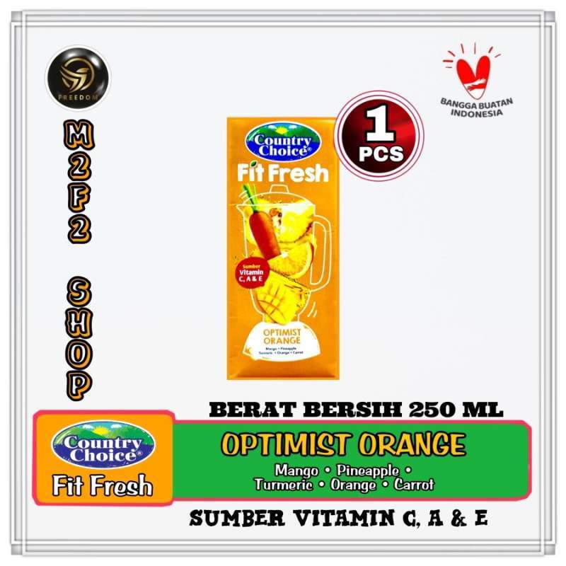 Jual Jus | Juice Country Choice Fit Fresh Optimist Orange - 250 ml (Kemasan Satuan) di Seller ...