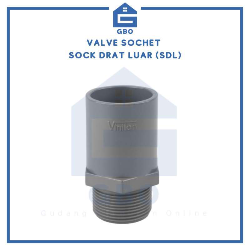 Jual VINILON VALVE SOCKET (AW) - FITTING PIPA PVC - SOCK DRAT DALAM ...
