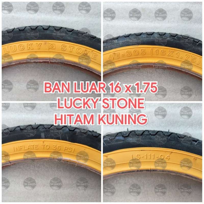 Jual Ban Luar 16 X 1.75 (47-305) Sepeda Lipat Mini Minion Bmx. Lucky Stone Di Seller Pandawashop ...