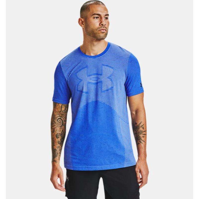 Jual Under Armour Kaos Tangan Pendek Pria UA Seamless Logo Short Sleeve ...