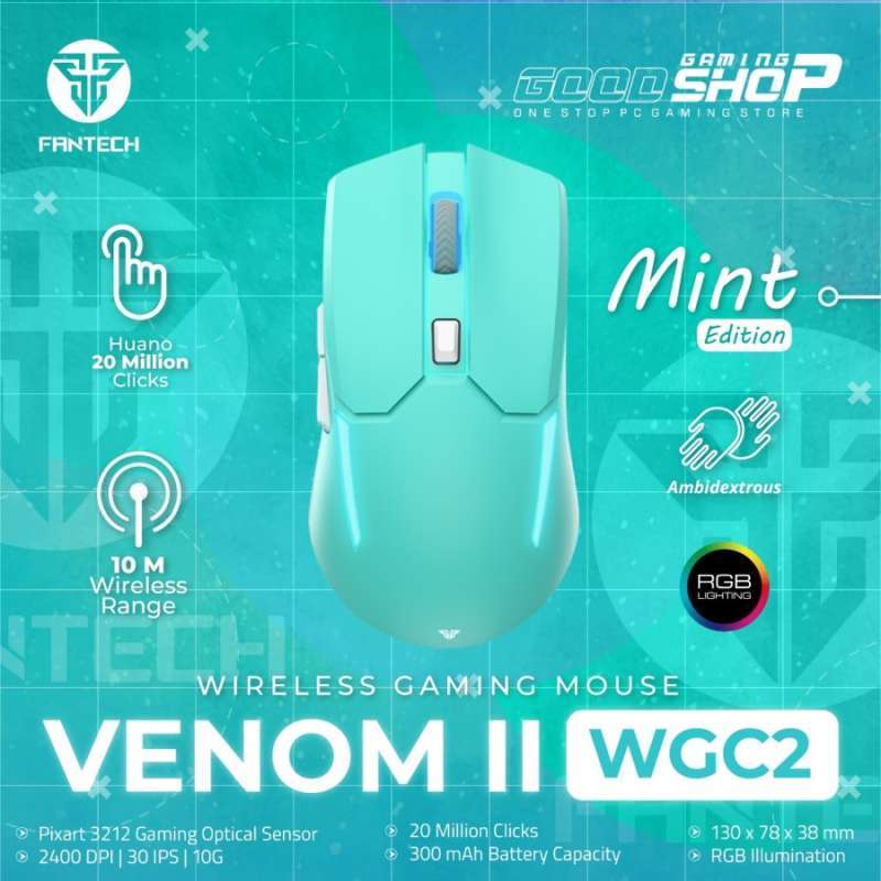 Promo Fantech MINT EDITION Venom II WGC2 Wireless - Mouse Gaming Diskon ...