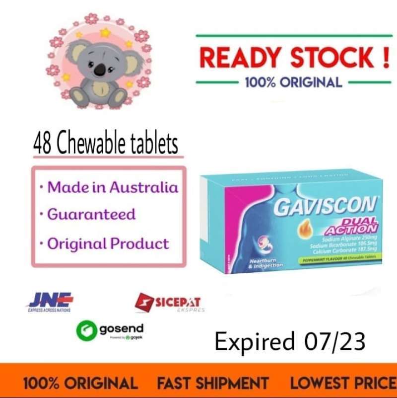 Jual Gaviscon Double Dual Action Obat Maag 48 tablet Ori Aussie di ...