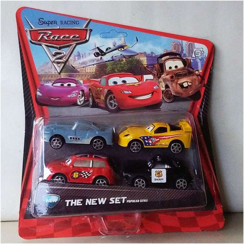 Promo MAINAN SET MOBIL CARS SUPER RACING KARAKTER MCQUEEN NON DIECAST ...