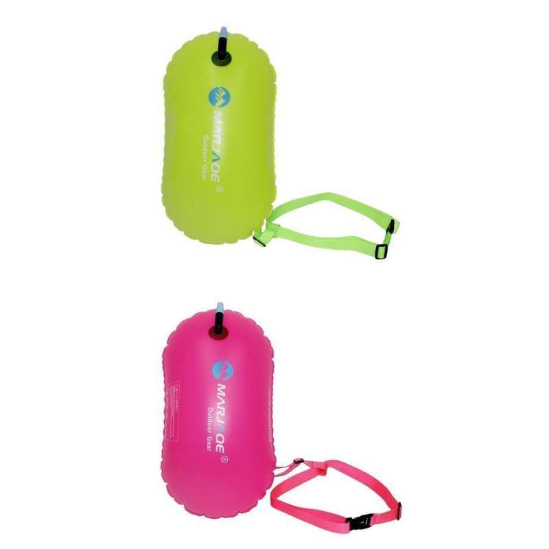 Jual 2 Pieces Safety Swim Buoys Tow Float Inflated Device for Open ...