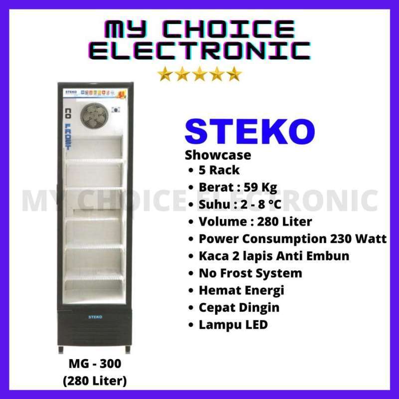 Jual Steko Showcase Mg-300 (280 L) - No Frost Di Seller Mychoice ...