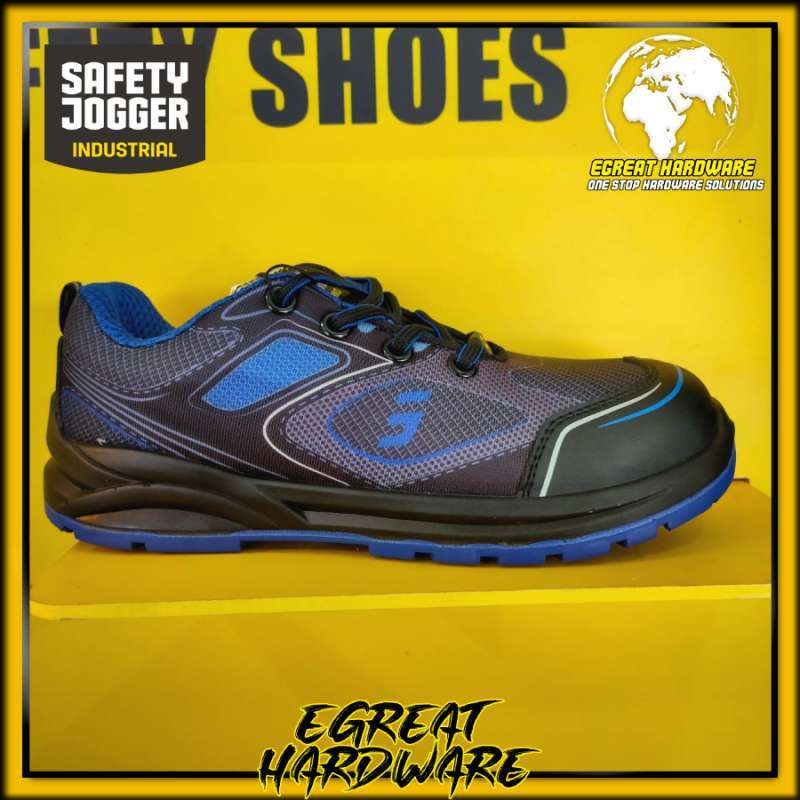 Jual Sepatu Safety Jogger Model Cador Blue S1P ESD Sporty low-cut di ...