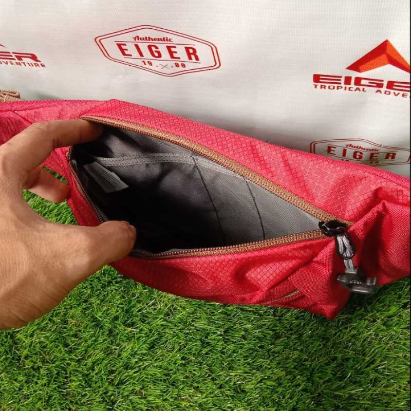 Promo Eiger Gradient L 1f Waist Bag Original - Merah Diskon 20% Di ...