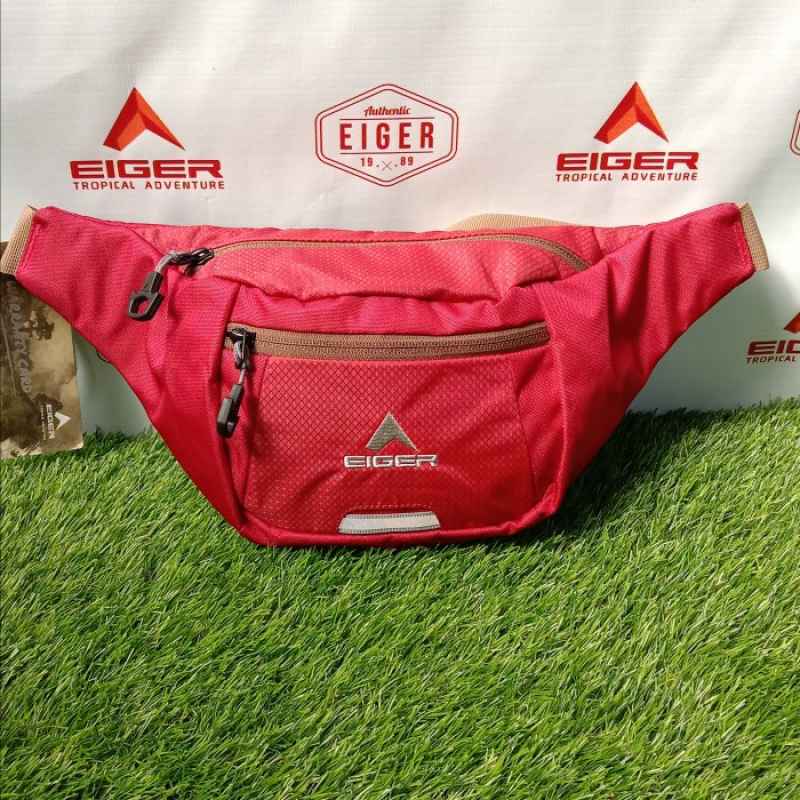 Promo Eiger Gradient L 1f Waist Bag Original - Merah Diskon 20% Di ...