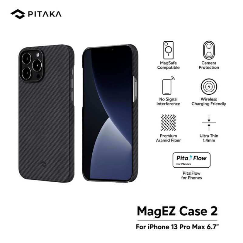 Jual iPhone 13 Pro Max 13 Pro PITAKA MagEZ 2 Aramid Fiber REAL CARBON ...