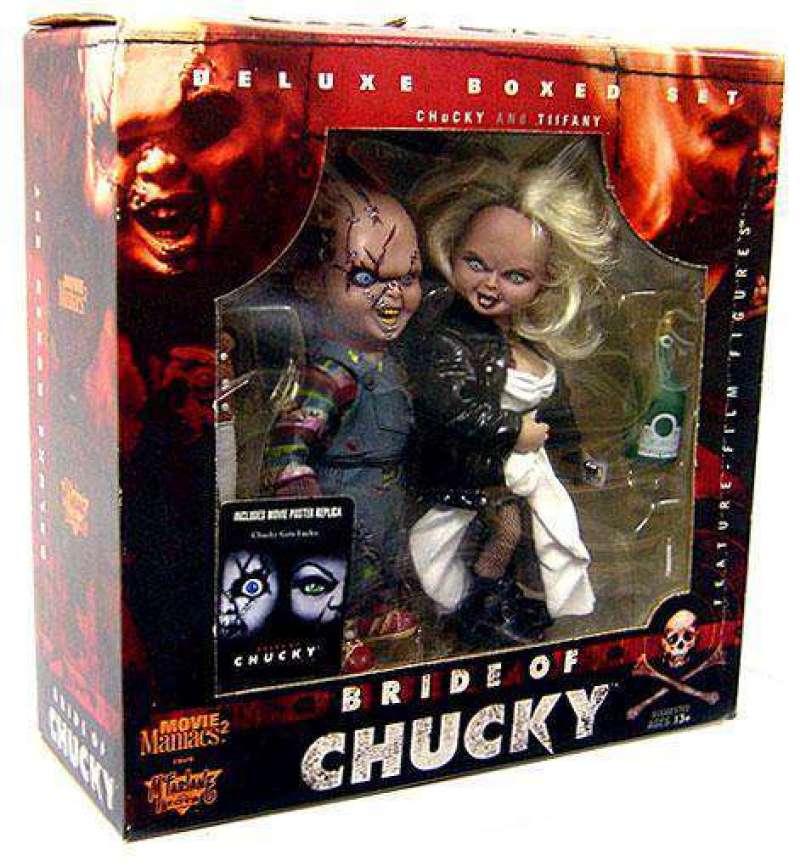 Jual McFarlane Movie Maniacs Bride Of Chucky Box set Chucky & Tiffany ...