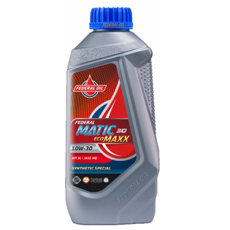Jual Federal Matic EcoMaxx 30 10W-30 Oli Motor [0.8 L] di Seller Berkat ...