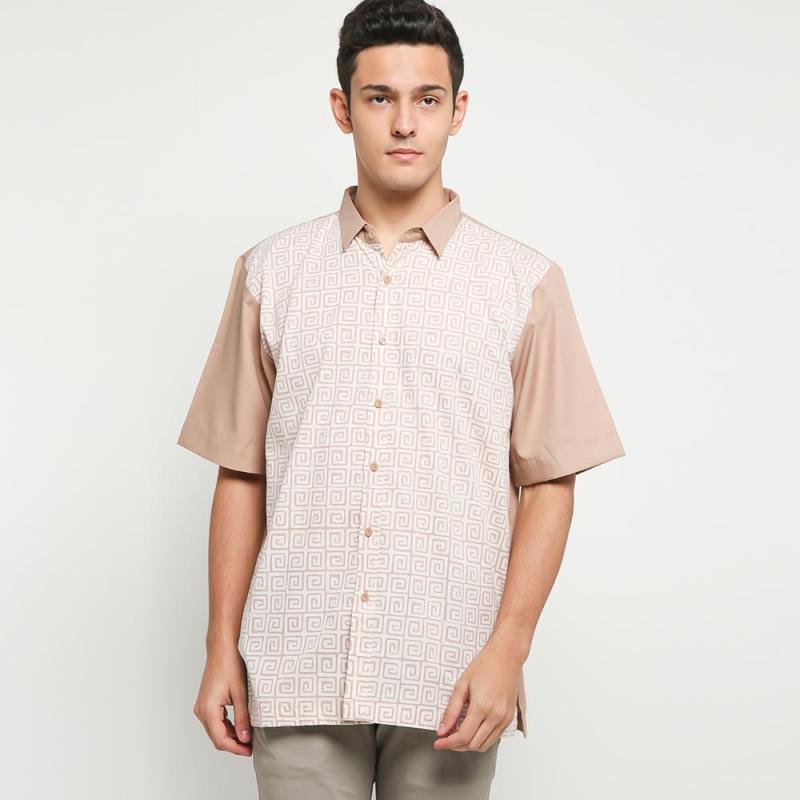 Promo Blitique Kemeja Batik Lengan Pendek Pria - Cream [AE LKD 02 ...