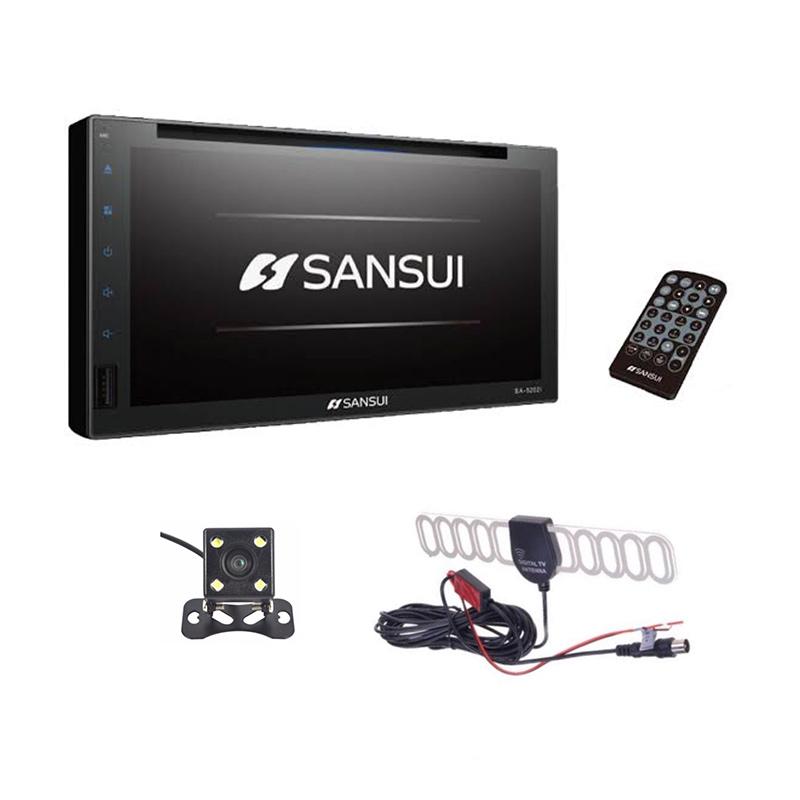 Jual SANSUI SA-5202i Full Glass Mirrorlink Head Unit Double Din ...