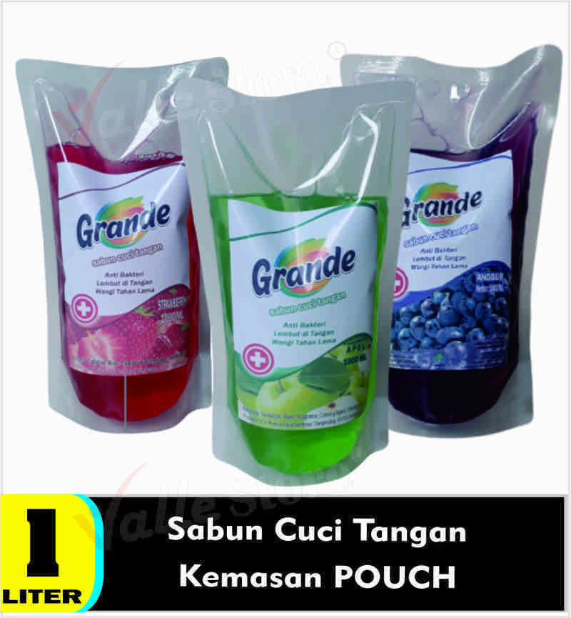 Jual Sabun Cuci Tangan Grande Pouch Refil 1 L handsoap Apel di Seller ...