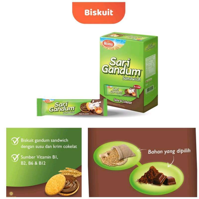 Sari Gandum Sandwich 12 Gratis Ongkir 🔥 Harga Murah Juni 2026