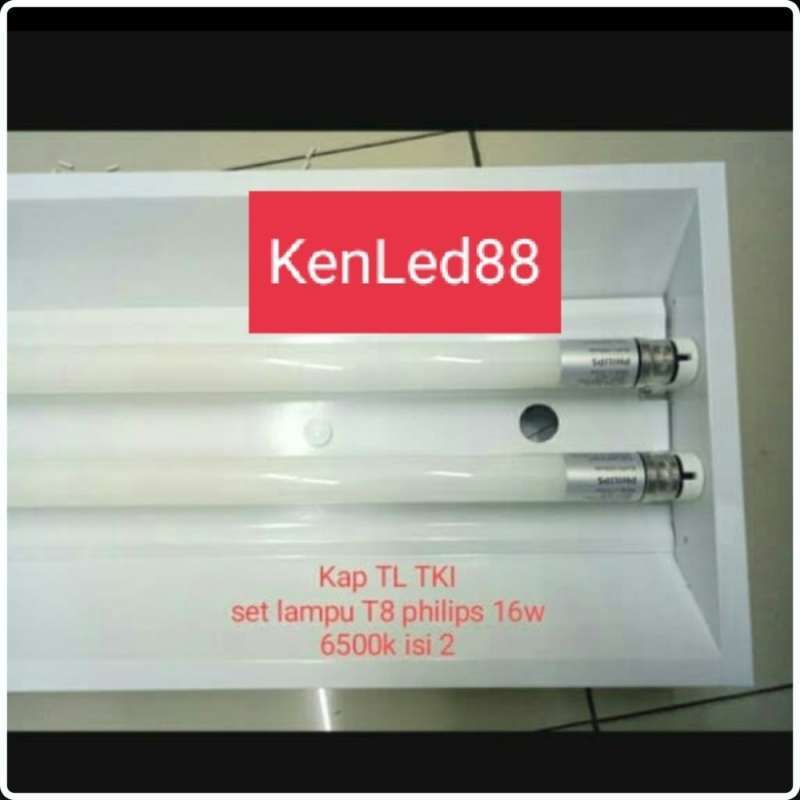 Jual Kap Lampu Tki Inbow 2X36/2X16 Housing Tl Neon Led 120Cm 2Lampu ...