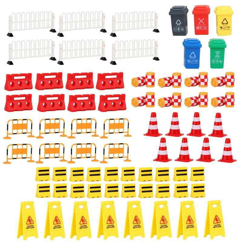 Promo Baby Traffic Sign Construction Traffic Signs Playset Gift 67 Mini ...