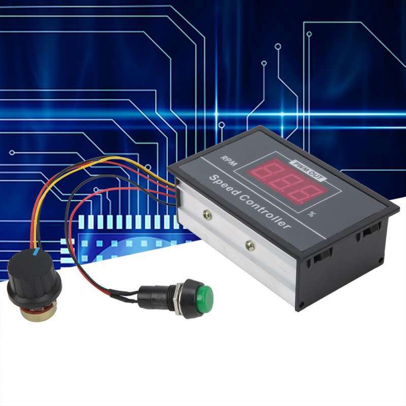 Jual Saklar Kontrol Stepless Pwm Dc Motor Speed Regulator 6v 12v 24v ...