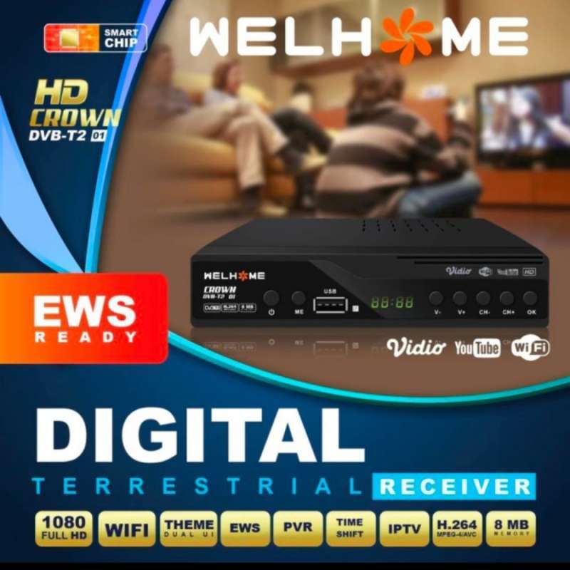 Promo Set top box STB DVB T2 Welhome Digital Terrestrial Receiver ...
