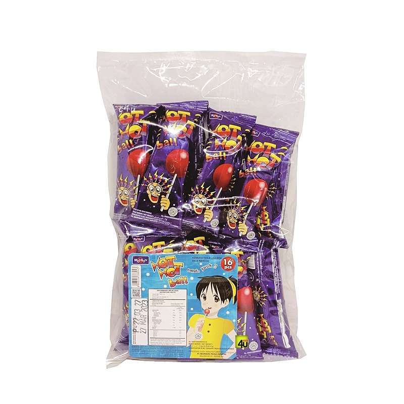 Promo Bronson HOT HOT BALL - Permen Loli Bulat Rasa Mangga - 16 pcs BAG ...