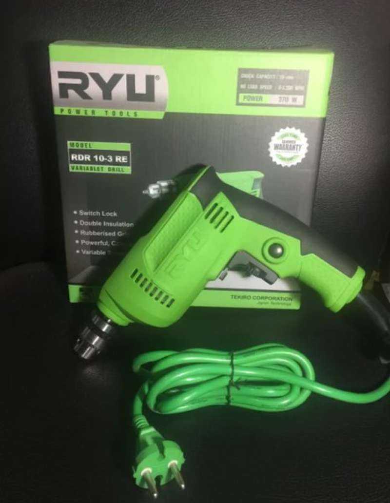 Promo Rekomendasi Mesin Bor Ryu 10mm RDR10-3RE Elektric Drill 10 mm Bor ...