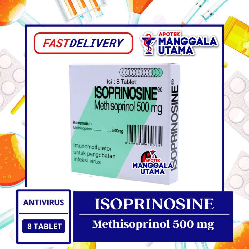 Jual ISOPRINOSINE 500 MG PER STRIP ISI 8 TABLET di Seller APOTEK ...
