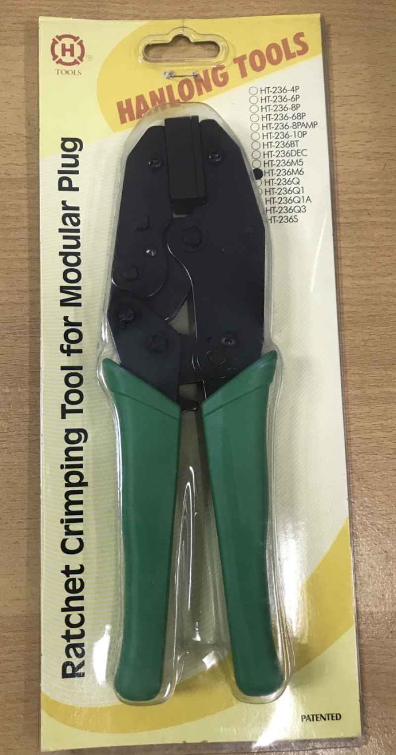 Jual Crimping Tool Han Long HT-236M6 Cat6 Ratchet Type Modular di ...