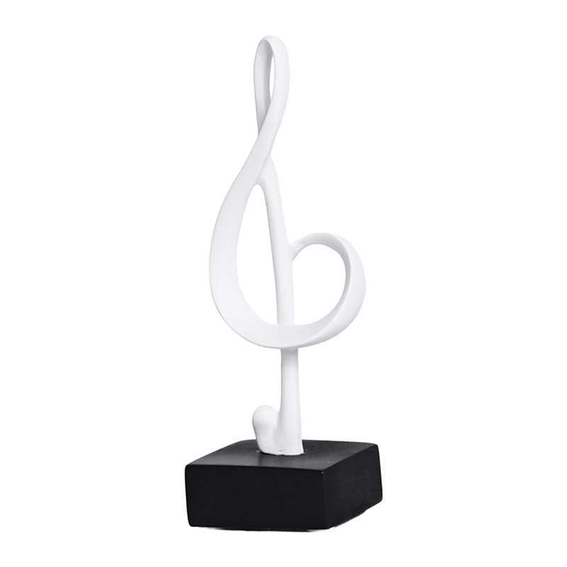 Promo Decorative Music Note Figurine Resin Statue Craft Artwork for TV ...