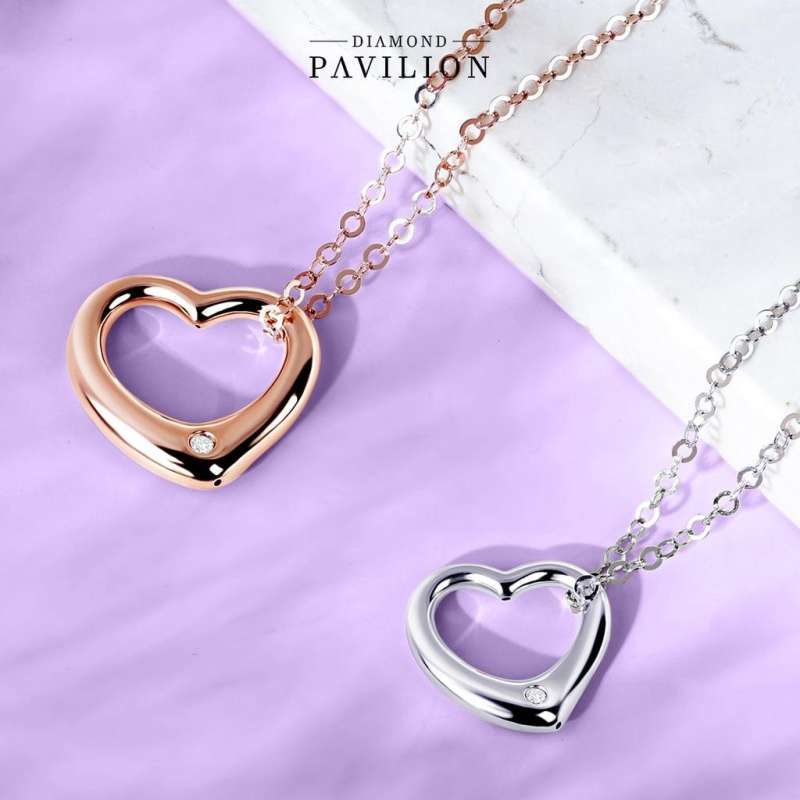 Jual Diamond Pavilion Liontin Emas Batu Berlian Secret Love Pendant ...