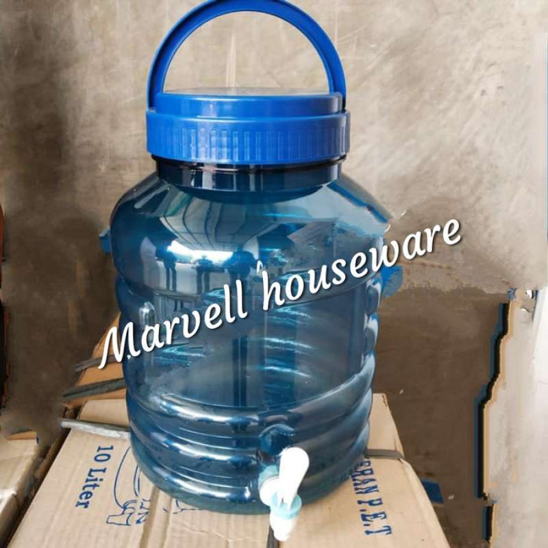 Jual Galon Air/ Galon Air Minum+Kran/ Galon Kran/Dispenser Mini 10liter ...