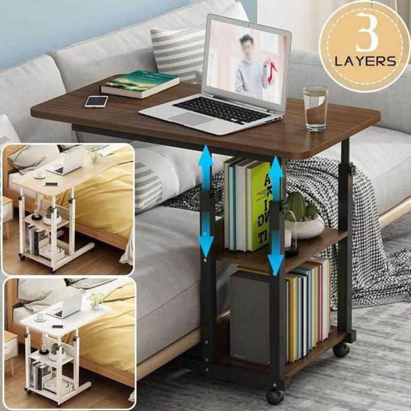 Promo Meja Rak Laptop Adjustable Desk With 1 Rack - Multifungsi Desain ...