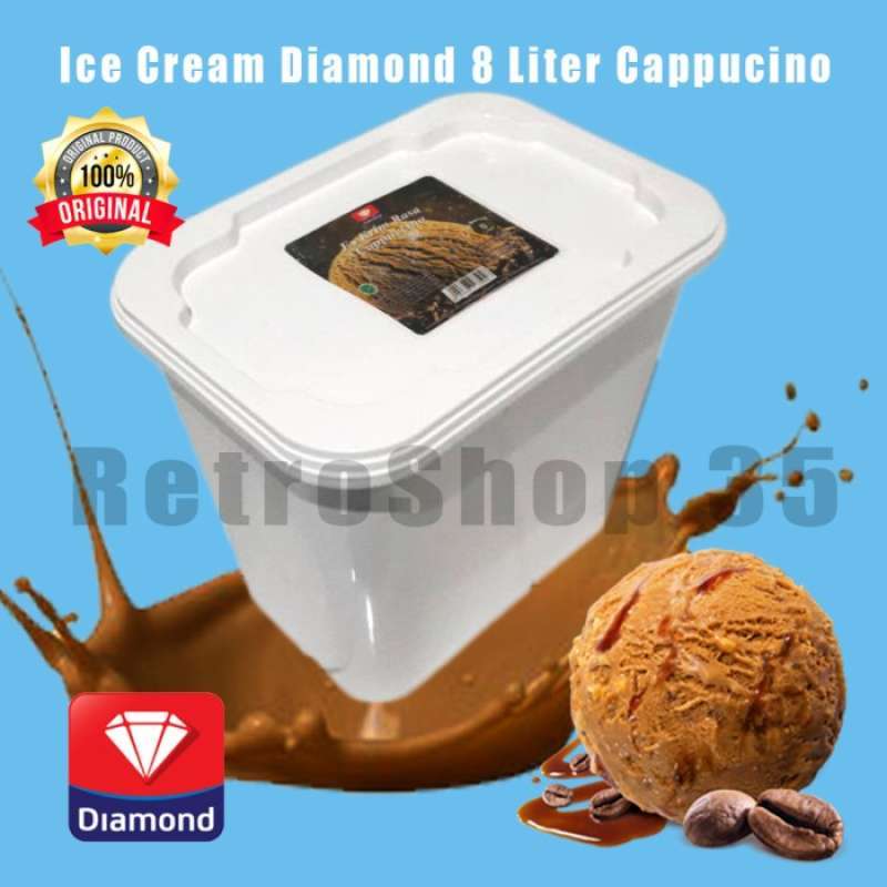 Jual Ice Cream Diamond 8 Liter Cappucino / Es Krim Diamond 8 Liter Di ...