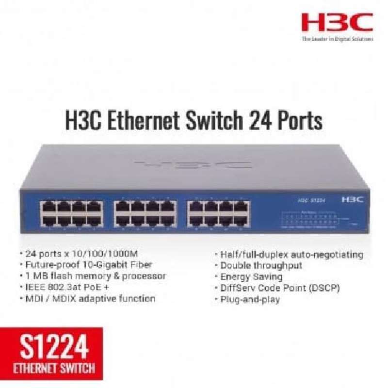 Jual H3C S1224 : 24 Port Gigabit Ethernet Switch V2 di Seller TECHNET ...