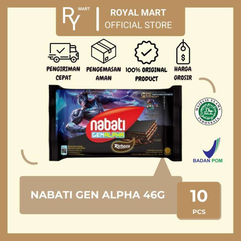 Jual Nabati Wafer Gen Alpha 46g X 10 Pcs Di Seller Royal Mart ...