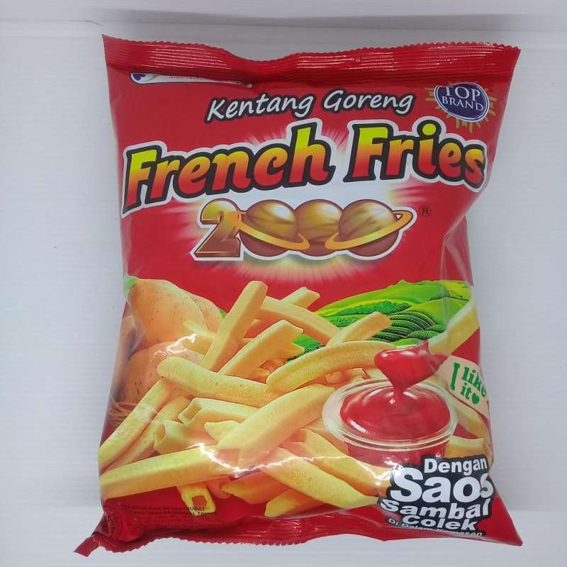 Jual FRENCH FRIES 2000 KENTANG GORENG DENGAN SAOS COLEK 62 gram di ...