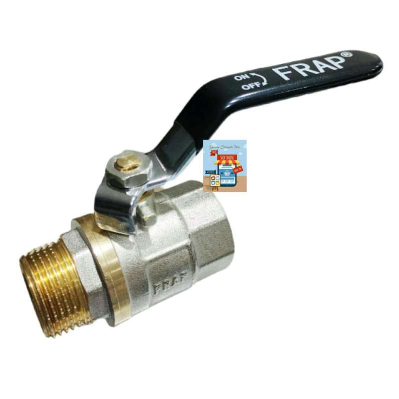 Jual Ball Valve Sok Drat Luar Dalam Stop Kran Keran Kuningan Brass Frap - 1/2 X 1/2 Inch Di ...