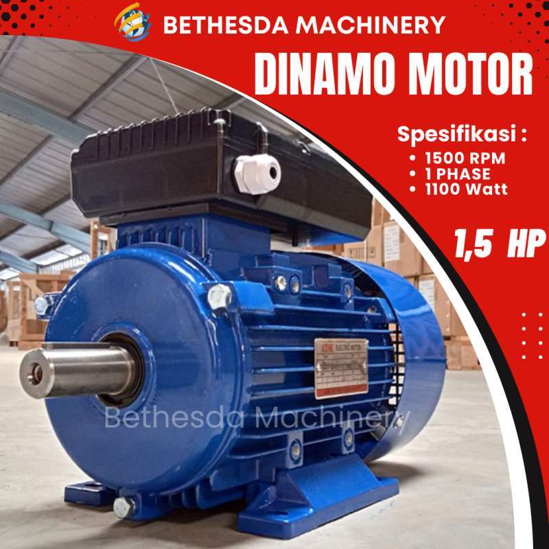 Jual Mesin Electro Motor 1.5 Hp 1.1 Kw 3000 Rpm & 1500 Rpm 2 - 4 pole ...